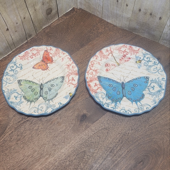 Cracker Barrel | Accents | Pair Of Butterfly Plates | Poshmark